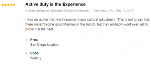 Marine Counterintelligence (MOS 0211): 2022 Career Details