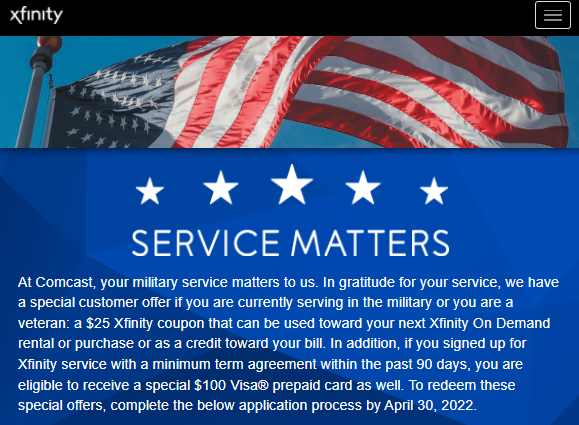 Xfinity Military Discount - Operation Military Kids