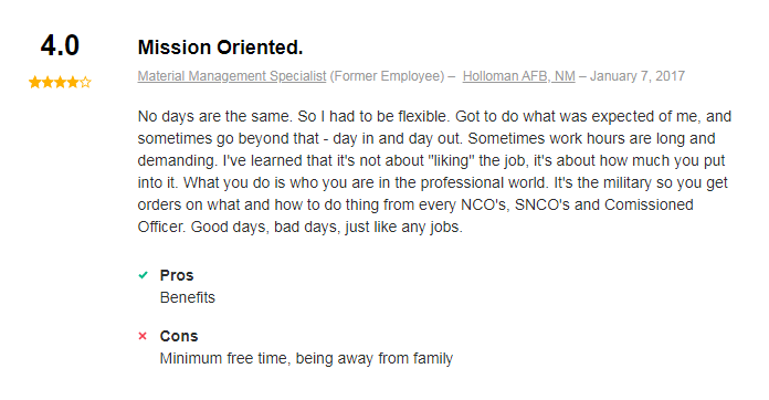 Air Force Materiel Management (2S0X1): Career Profile - Operation ...