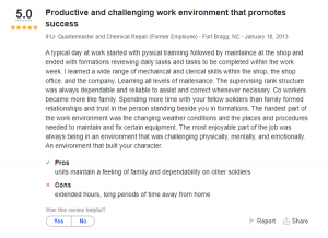 Quartermaster Chemical Equip. Repairer (MOS 91J): 2022 Career Details