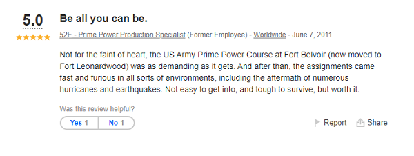 Army Prime Power Production Specialist (12P MOS): Job Details
