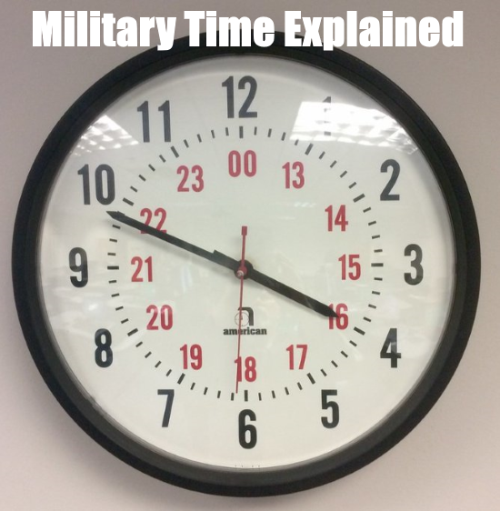 Military Time Explained: 1300 - 2300 Hours
