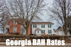 Georgia BAH Rates For 2022