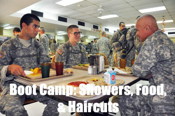 Military Basic Training: Showers, Food, and Haircuts - Operation ...