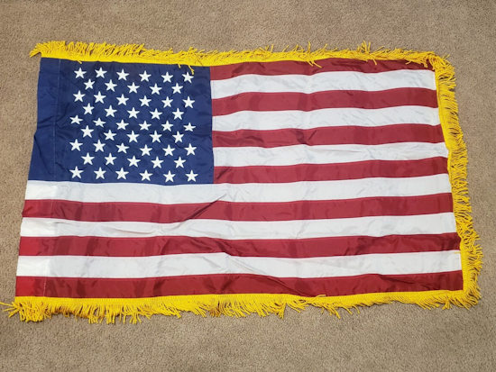 American Flag With Gold Fringe Meaning - Operation Military Kids